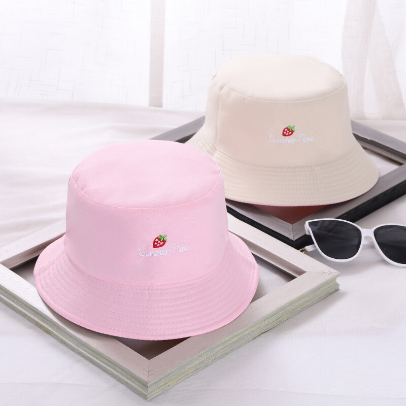 Женская летняя корейская версия, модная студенческая рыбацкая шляпа, универсальная шляпа от солнца, японская шляпа для бассейна со знаменитостями в Интернете, мужская двусторонняя солнцезащитная шляпа