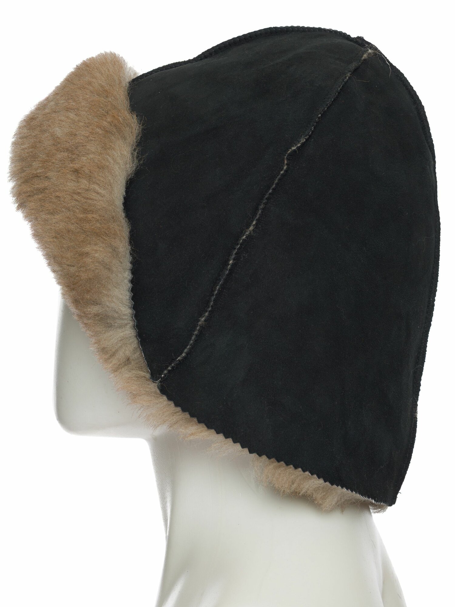 Шапка из натуральной овчины для бани и сауны Премиум, профессиональная банная шапка, колпак для бани архар