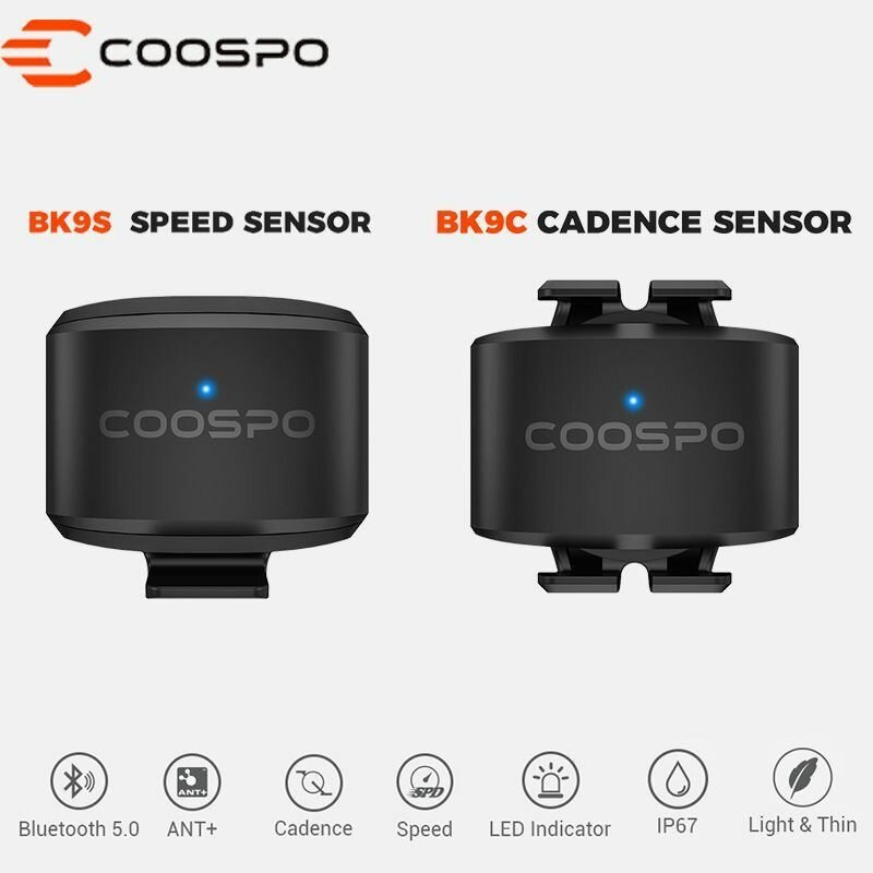 Coospo BK9C BK9S Велосипедный Беспроводной двухмодовый датчик скорости Водонепроницаемый датчик тактовой частоты