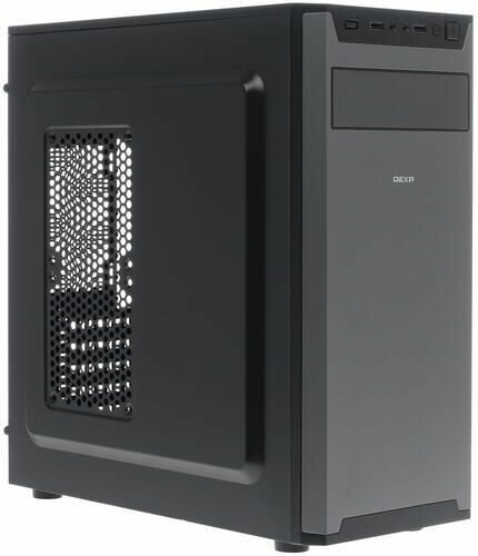 Компьютерный корпус DEXP DC-101B (DC-101B-bl) черный - Mid Tower, Micro ATX, Mini ITX, Stаndard ATХ, USB 2.0 Tуpe A