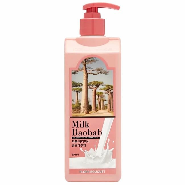 Milk Baobab Pefume Body Wash Flora Bouquet гель для душа с ароматом цветов (500мл.)