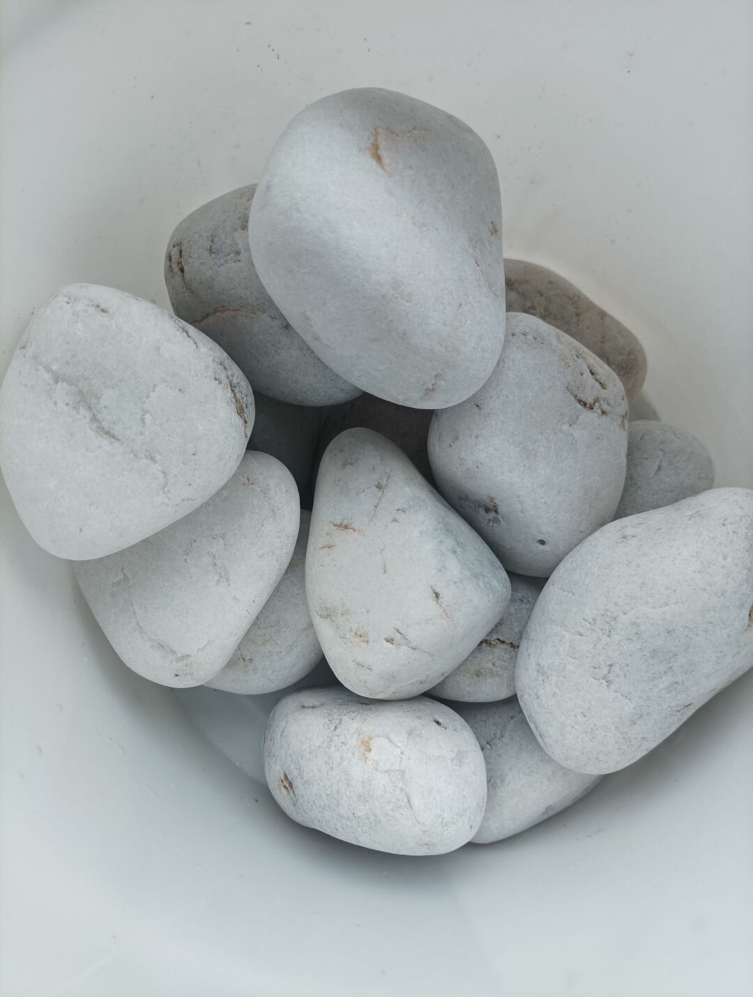 Кварц для бани шлифованный 10 кг. (фракция 40-80мм.)