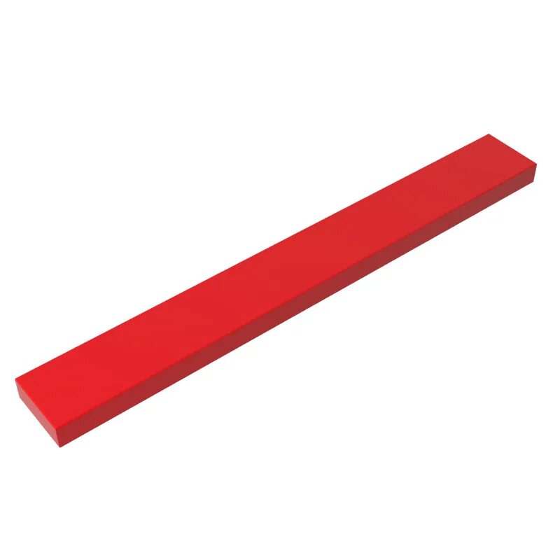 Alibricks плоские плитки 1x8 световые панели 50 шт red