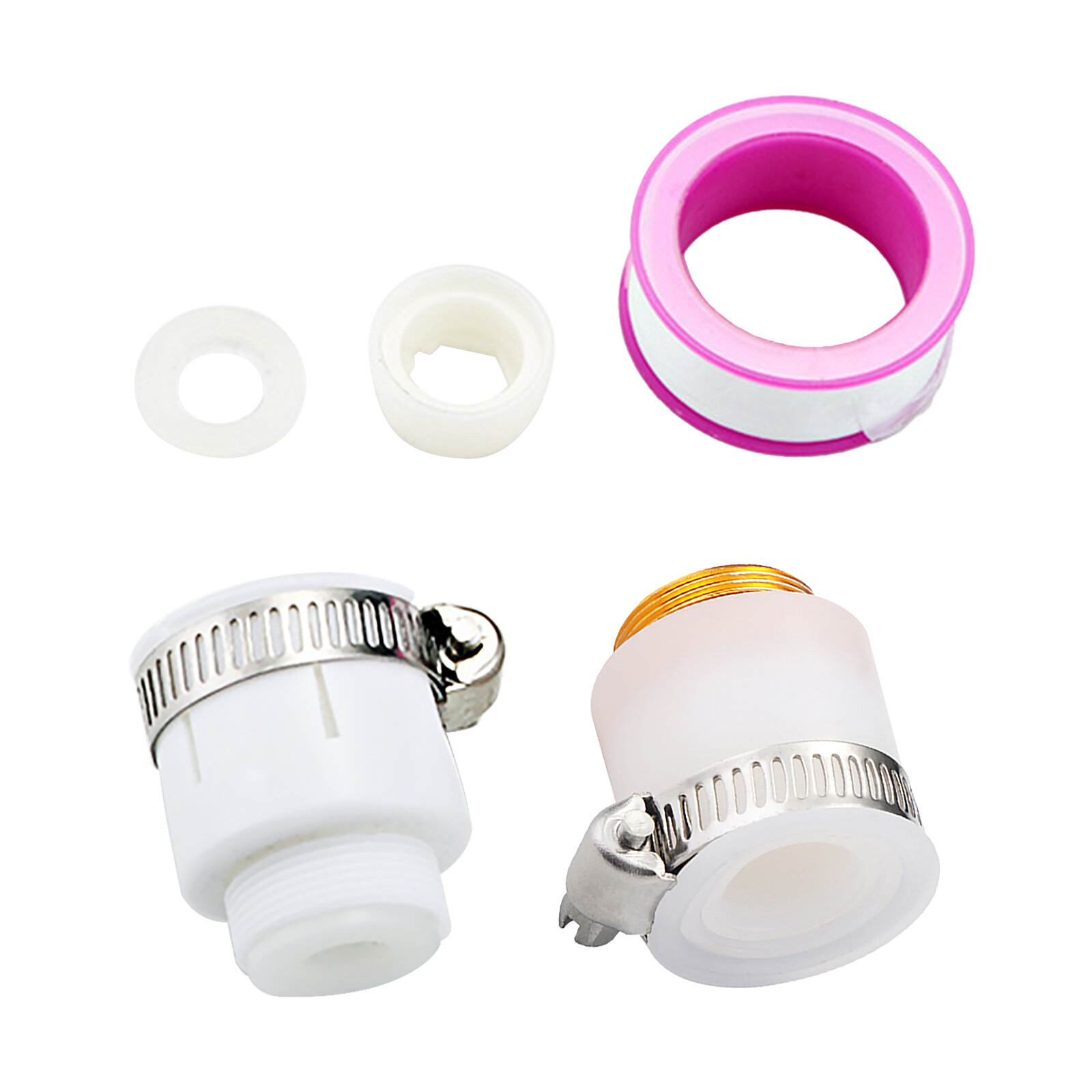 5 шт. комплект адаптеров для смесителя, комплект адаптеров для аэратора, резиновый адаптер для большинства размеров водопроводных кранов, простая установка и долговечность использования