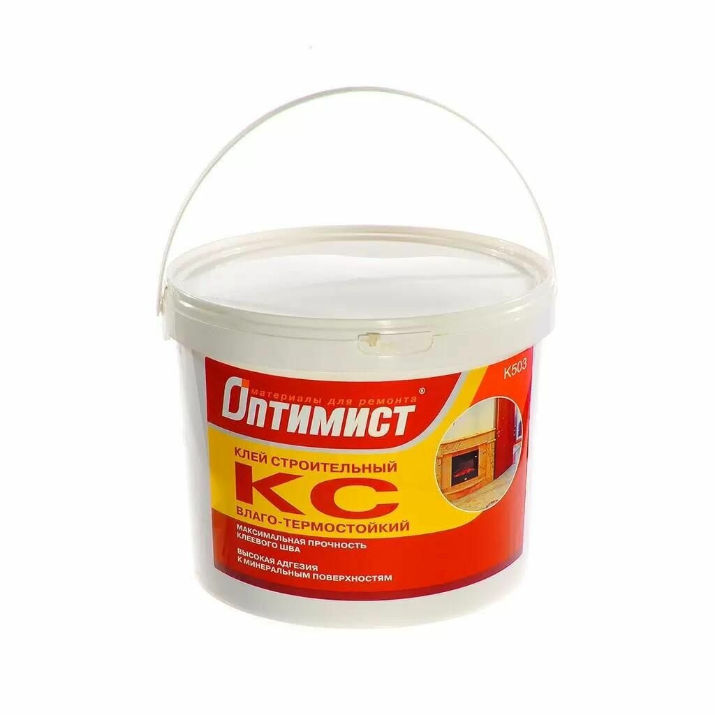 Строительный клей Оптимист водостойкий, однокомпонентный, K503, 9 кг