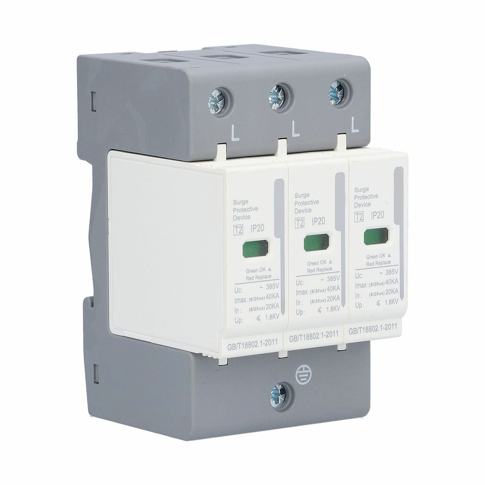 BERM Устройство защиты от перенапряжения Разрядник SPD Защита электрической цепи 220 В 380 В 3P40KA