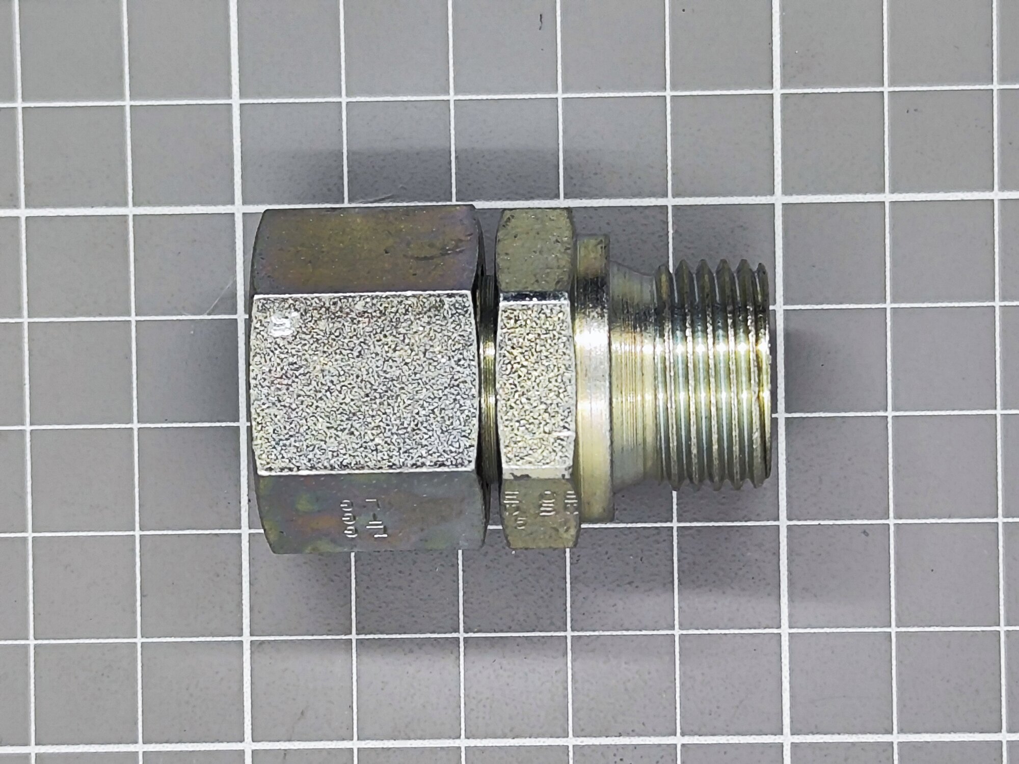 Адаптер BSP 1/2" - BSP 1/2" (г-ш) соединительный прямой для РВД и гидравлических систем (1 шт)