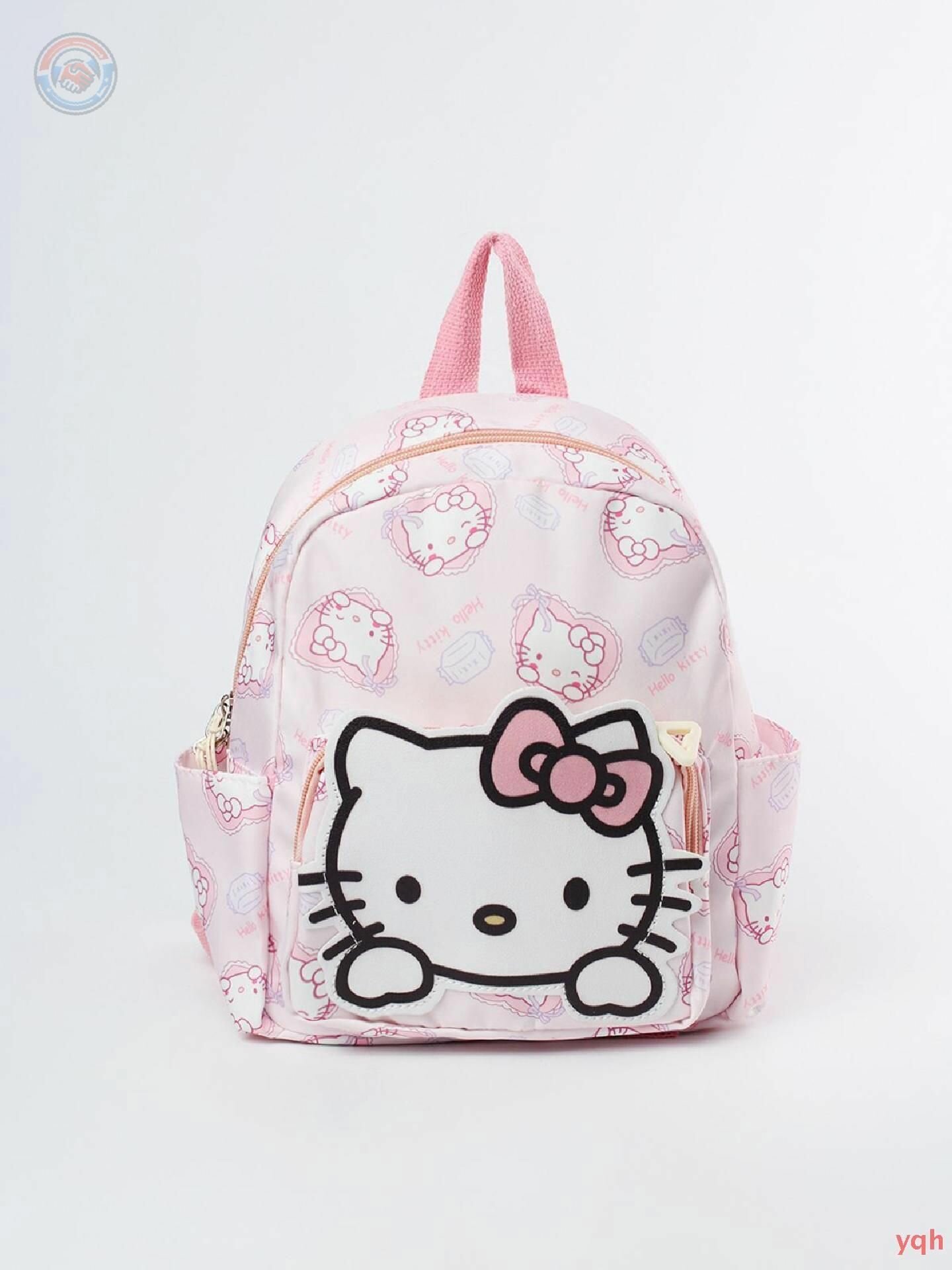 Дошкольный рюкзак для девочки Hello Kitty яркий прочный школьный аксессуар для сада и прогулок