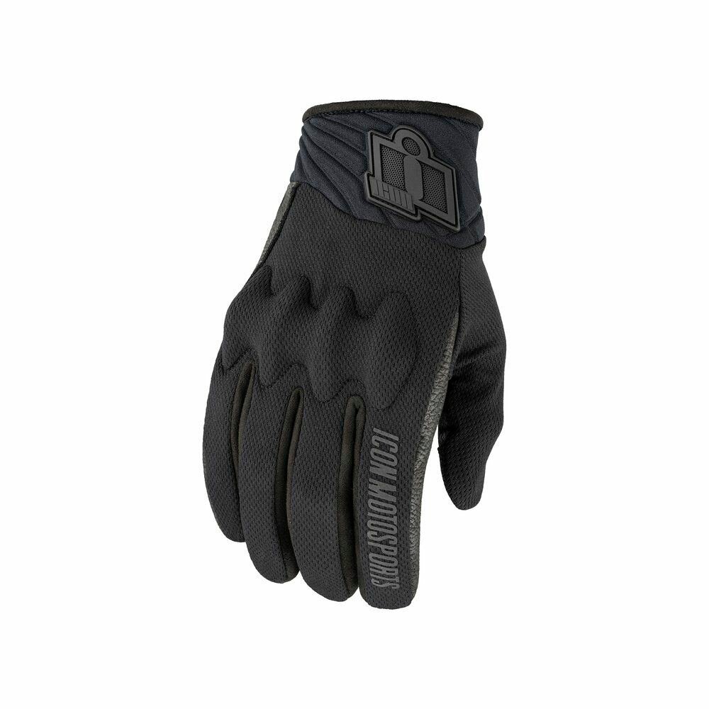 Мотоперчатки ICON Anthem 3 Glove / Черный (2XL / Черный)