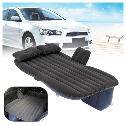 Авто матрас надувная кровать в машину на заднее сиденье 5в1 (чёрный)