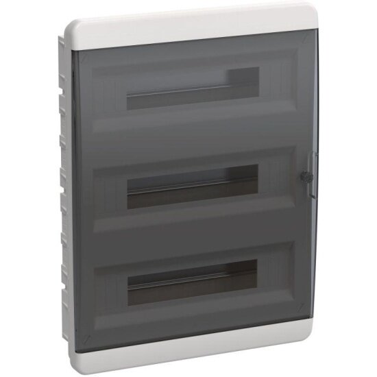 Корпус Iek ЩРВ-П-54 TEKFOR IP41 черн. прозр. дверь пластик, TF5-KP12-V-54-41-K01-K03