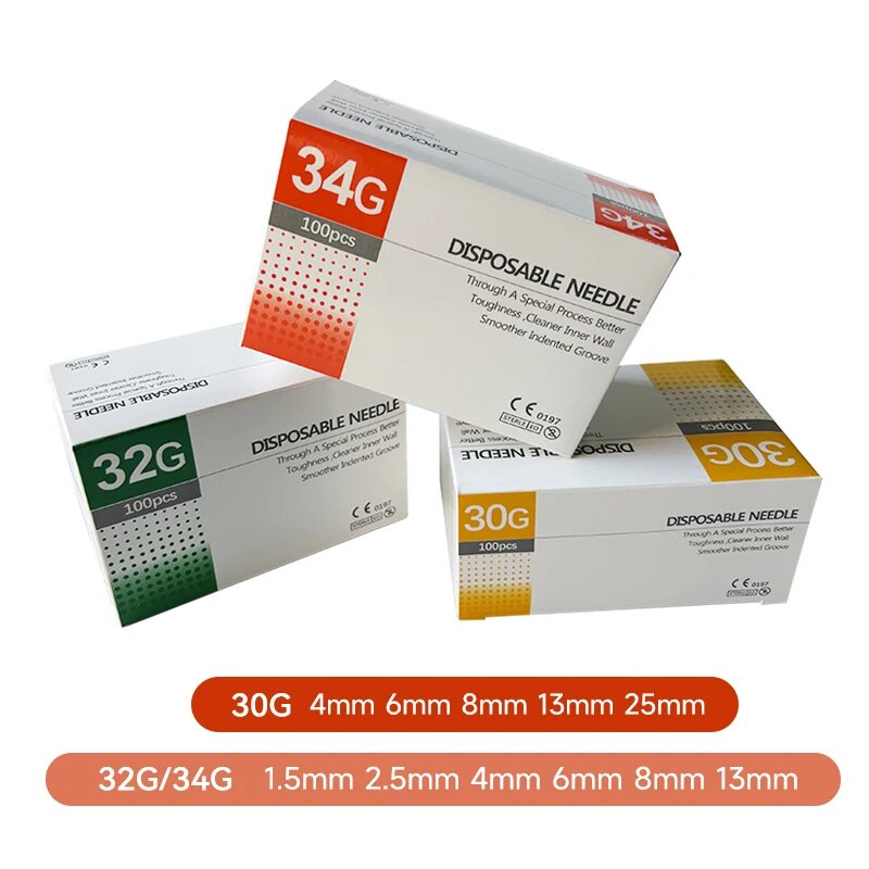 Одноразовые иглы для татуажа 32G 2.5mm 100pcs