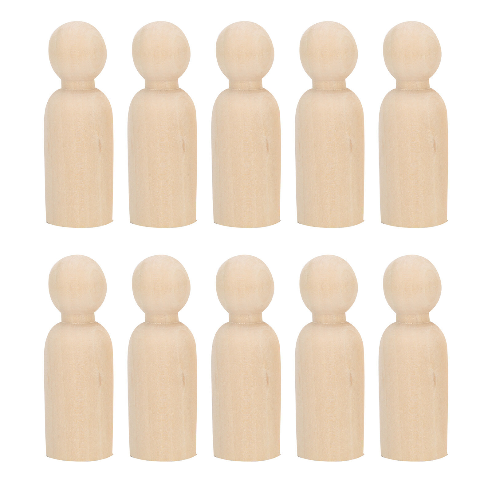 75 мм деревянные куклы для рисования, 10 шт, игрушка для рукоделия для детей, ручная роспись, детская фигурка, художественная деревянная игрушка для творческой игры