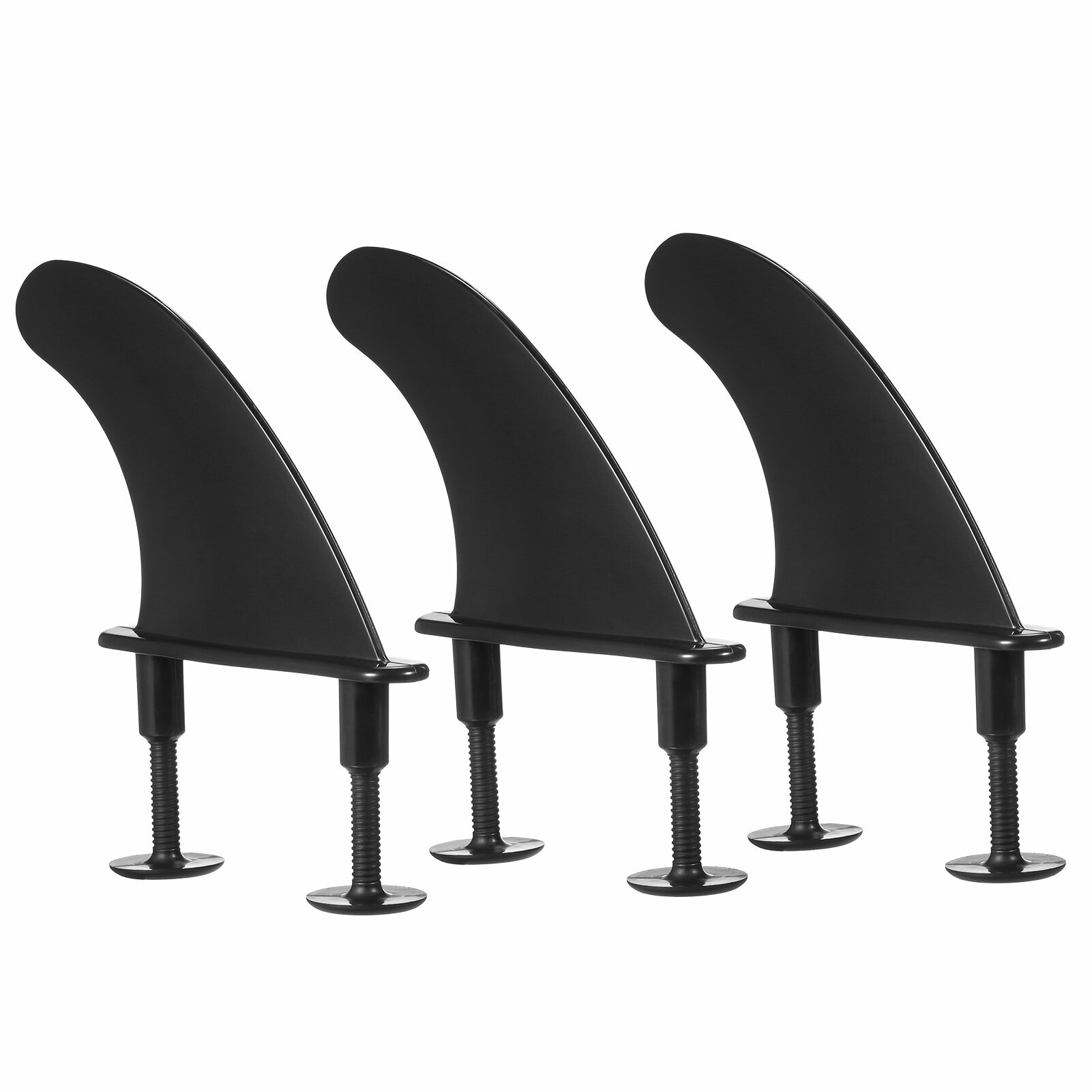 Набор мягких ласт для серфинга, 4,5-дюймовые ласты для софтборда, аксессуары для серфинга на лонгборде, 3 шт. с винтами, прочные резиновые ласты для начинающих и экспертов