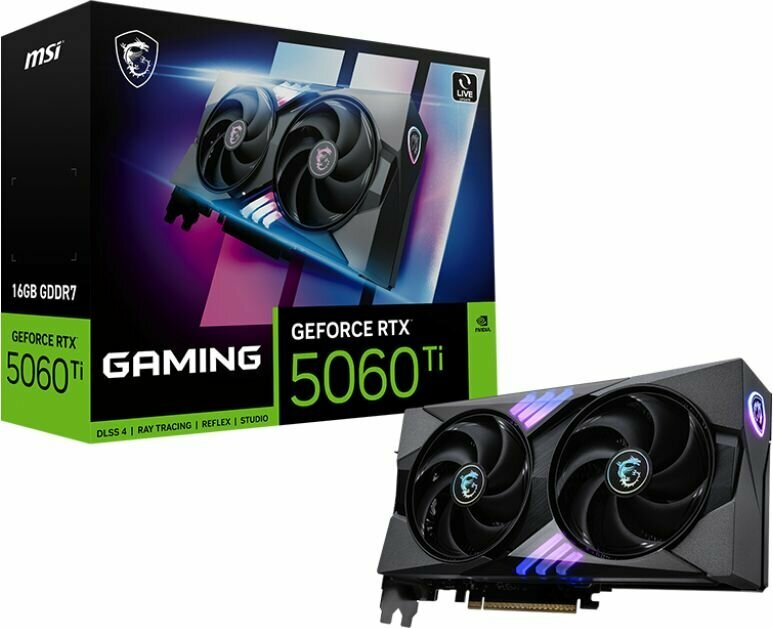 Видеокарта MSI RTX 5060 Ti 16G GAMING 16ГБ, RET