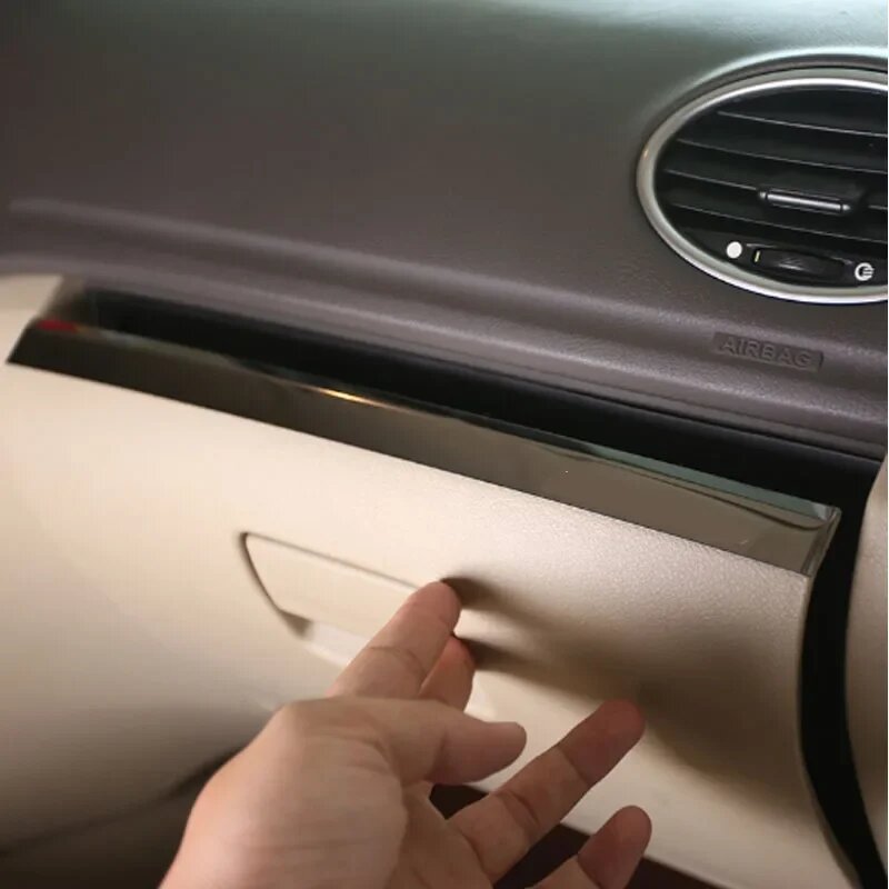 Мой хороший автомобиль из нержавеющей стали, украшение для автомобильного перчаточного ящика, отделка, наклейка на крышку перчаточного ящика для Ford Focus 2 MK2 2005 - 2011 2012 Stainlessste Black