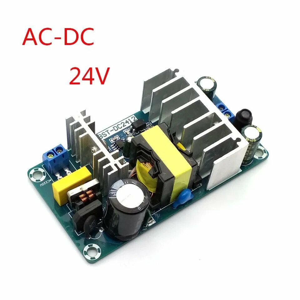 Модуль питания AC 110V 220V DC 24V 6A AC-DC Импульсный блок питания AC-DC 24V 4A 6A Выключатель Плата цепи 85V-256V