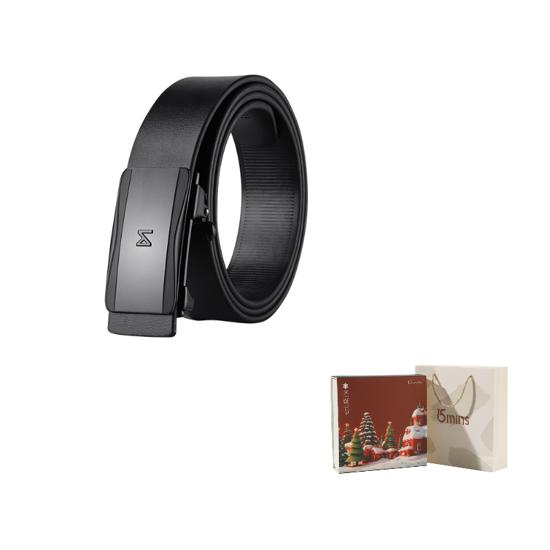 15 MINS Cow Split Leather Belts Men's Width 3.3cm 125CM
