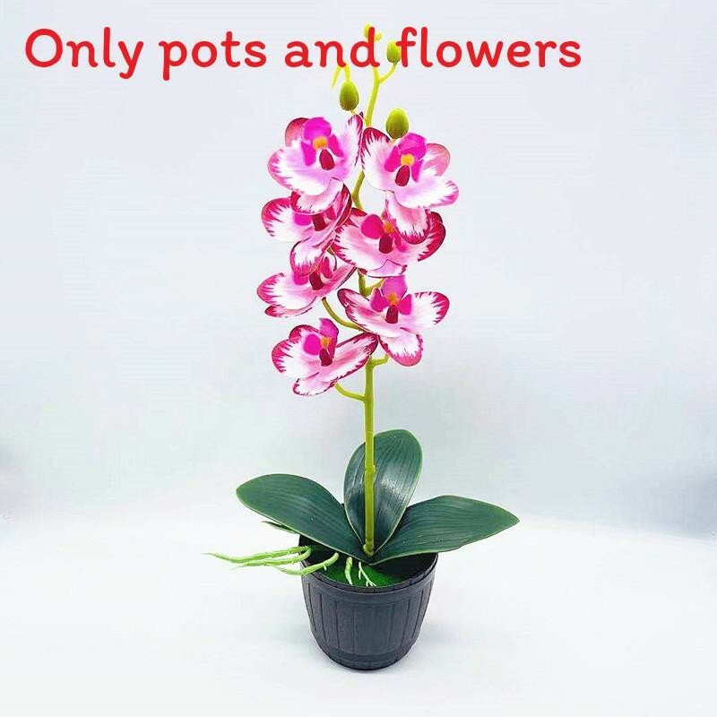 Phalaenopsis aphrodite rchb искусственный декор с шелковыми цветами для дома и офиса глубокий розовый