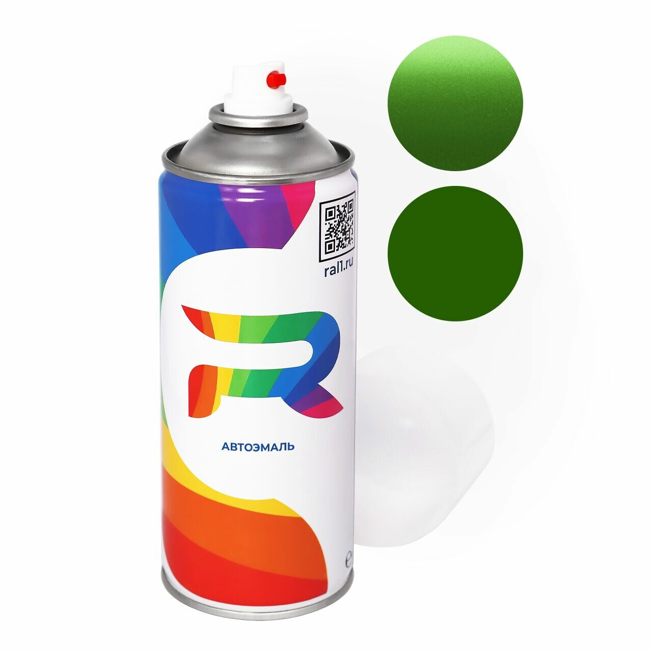 Автоэмаль аэрозольная Mazda 36A - Spirited Green (Базовая краска, Двухслойный металлик, Зеленый) баллон 520 мл.