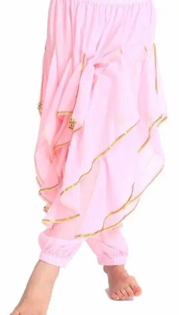Женские шифоновые шаровары для танца живота YI NA SHENG WU Розовый, Pink
