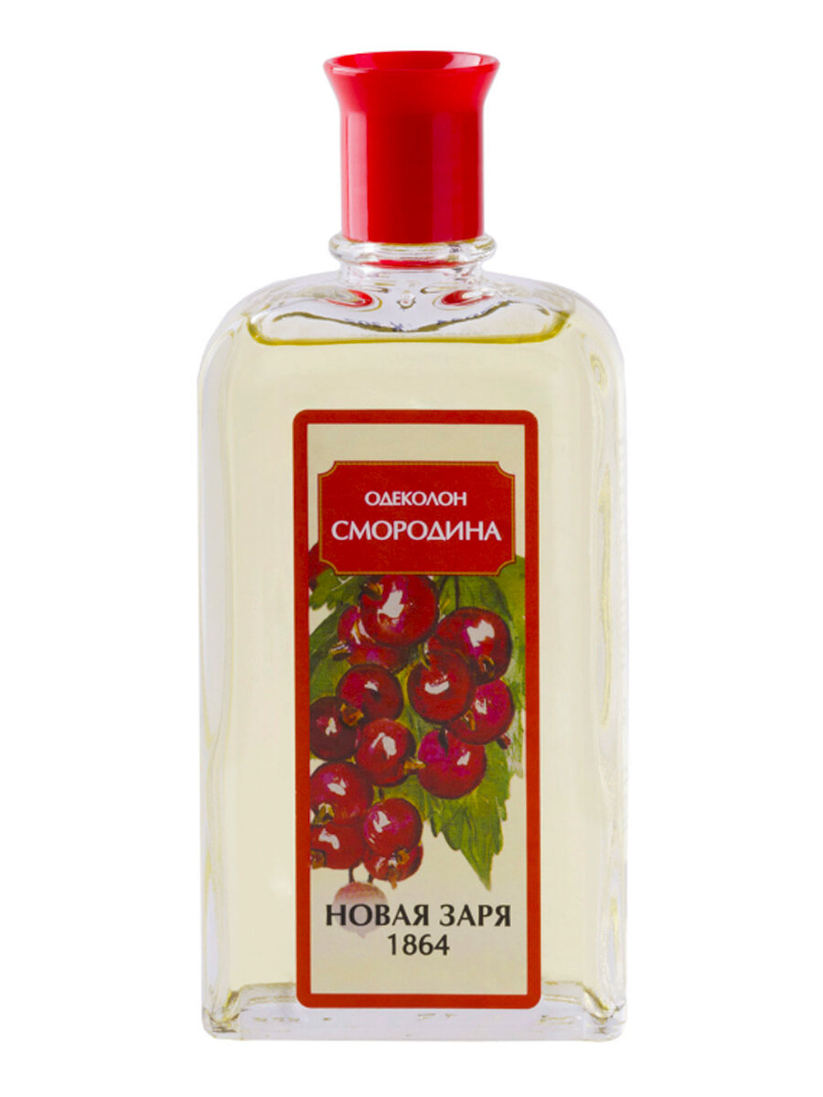 Новая Заря Одеколон Смородина красная, цветочный, фруктовый, 85 мл