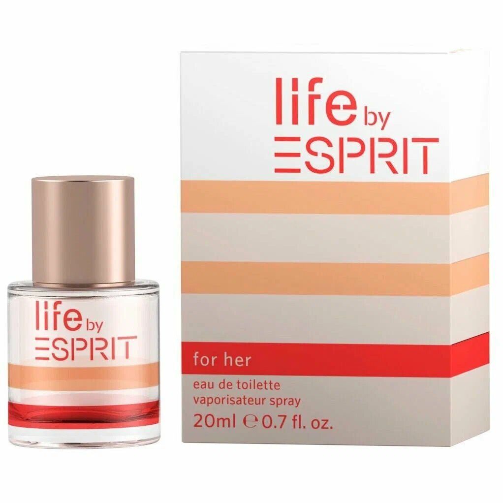Esprit Туалетная вода женская Life By Esprit For Her, цветочно-фруктовый аромат, 20 мл