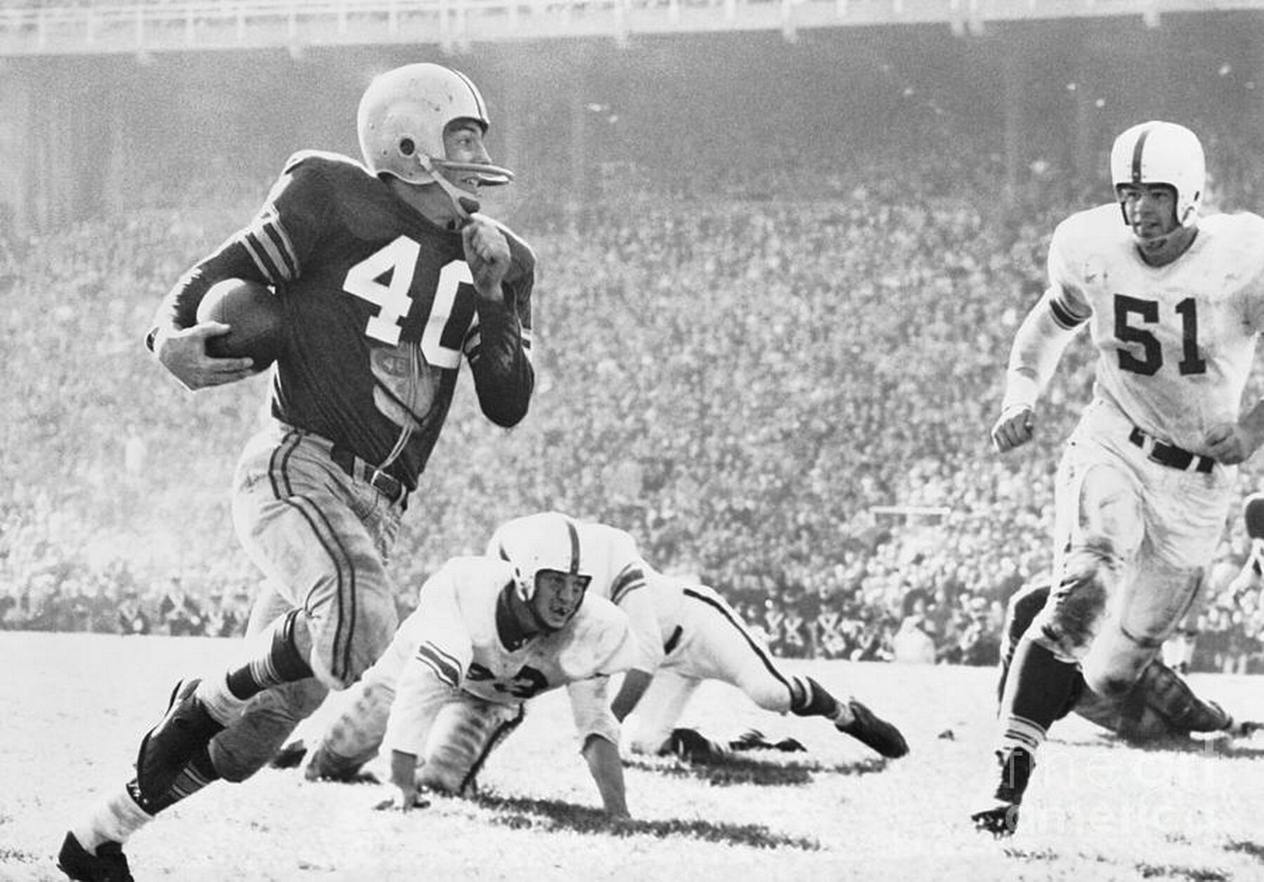 Плакат, постер момент американского футбола на бумаге, размер 21х30см