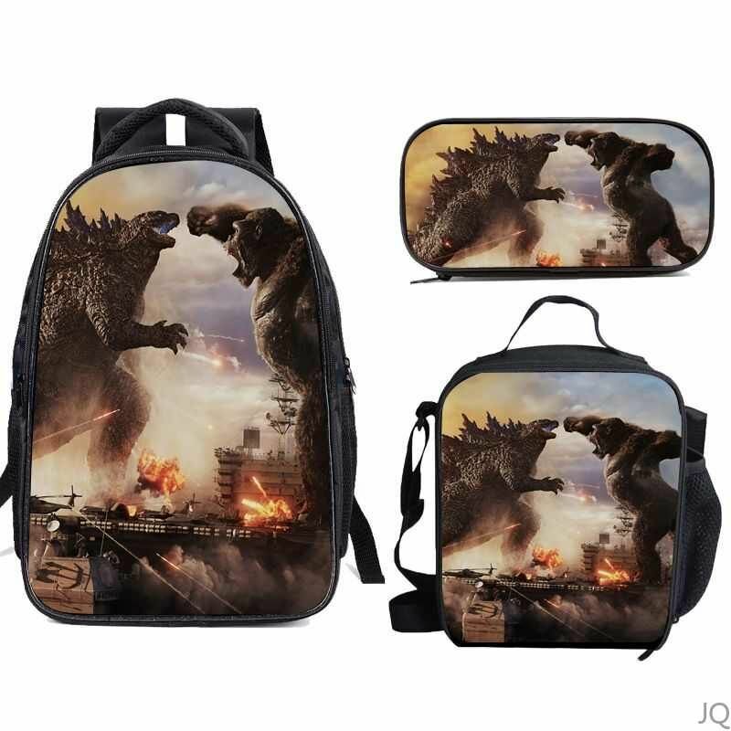 Рюкзак школьный Godzilla x Kong сумка для обеда пенал комплект для школьников