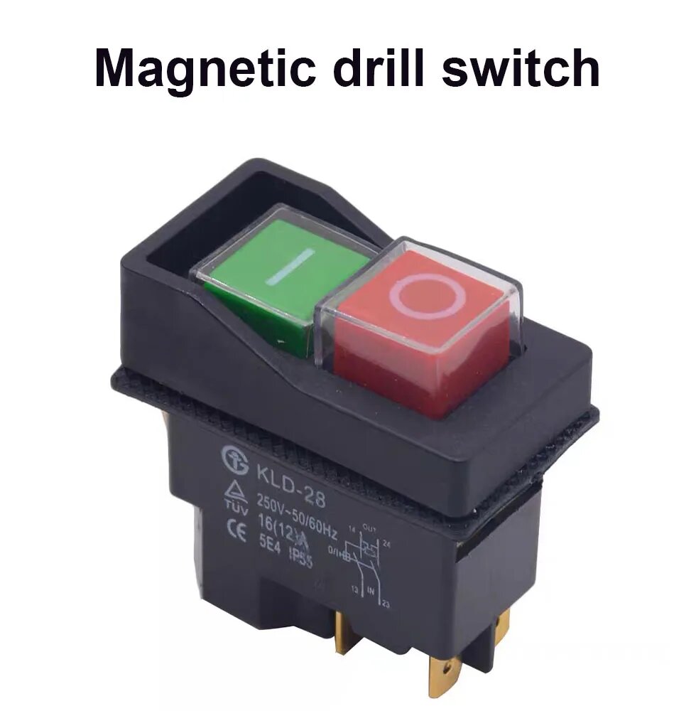 Электромагнитный переключатель KLD-28A, магнитный переключатель KLD-28, кнопка KJD17 CK21, водонепроницаемый переключатель для слайсера