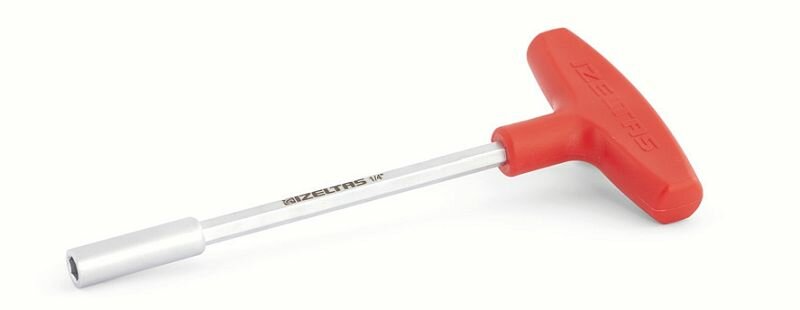 Отвертка (битодержатель) для бит 1/4", Т-образная рукоятка, муфта с магнитом, 6,3х130 мм, IZELTAS, 4795190010, 13000001564