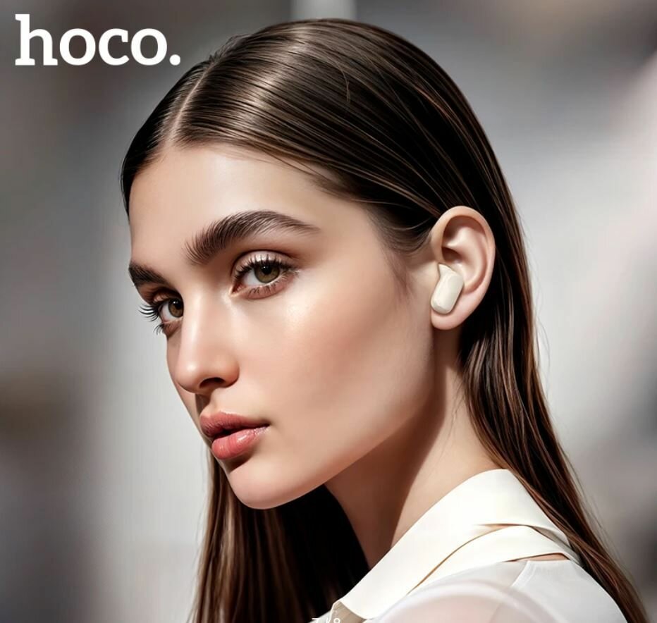 Беспроводные наушники Hoco EQ25 TWS Unimpeded true wireless, белые.