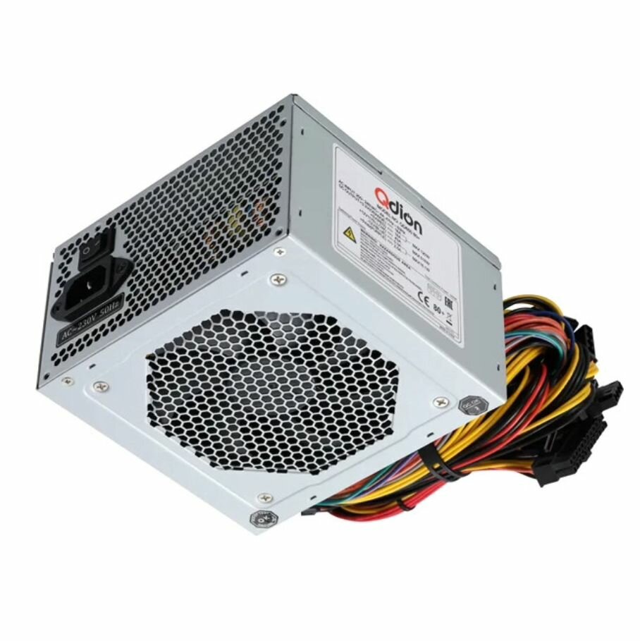 Блок питания FSP QD650 (QD650) серый - ATX 20+4 пин, 4 pin + 4 pin CPU, 5 SATA, 2 x 6+2 pin PCI-E