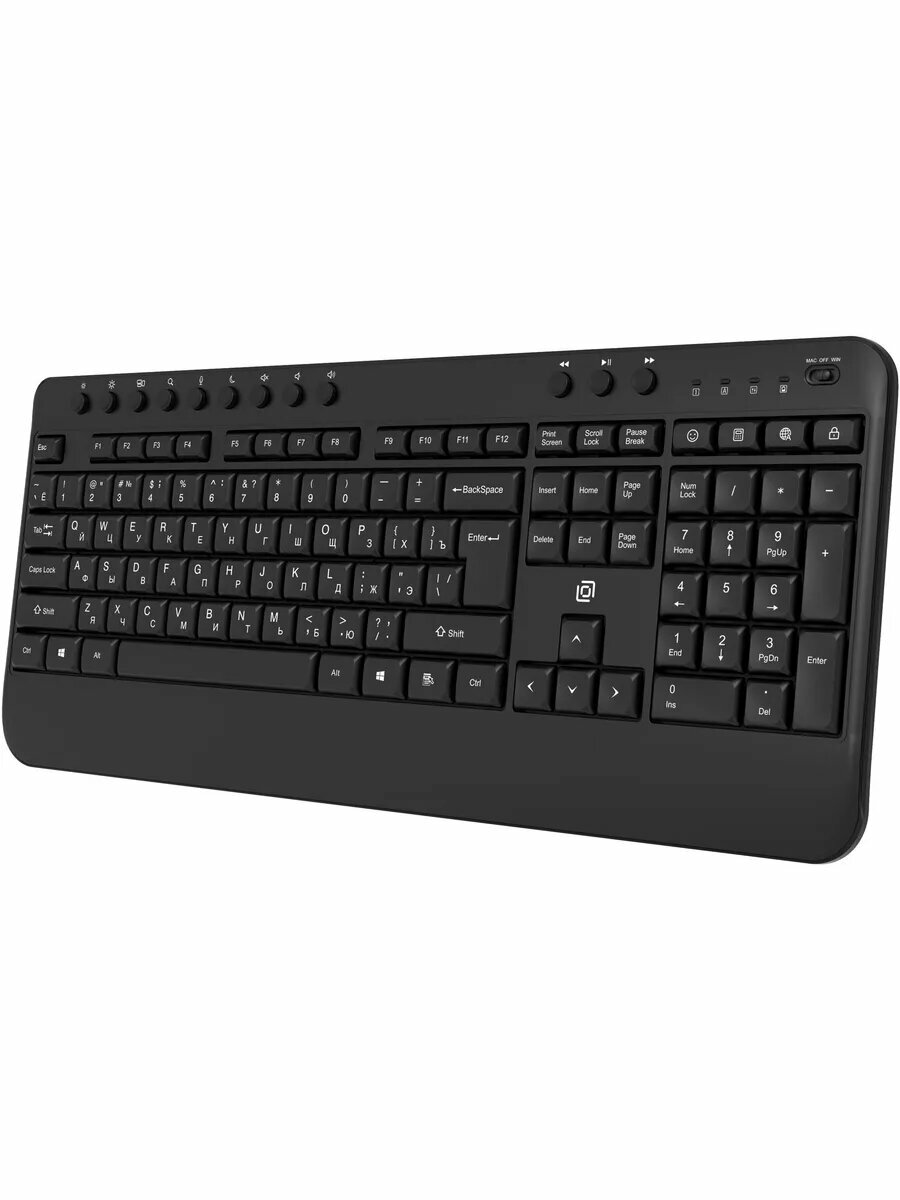 Клавиатура K257W черный USB беспроводная Multimedia