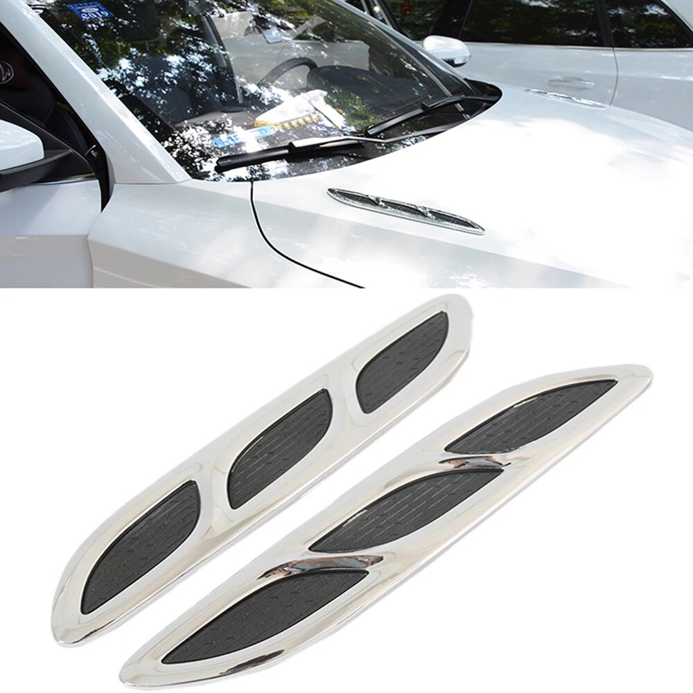 Декоративные накладки на кузов автомобиля, декоративный воздухозаборник на капот автомобиля для тюнинга, накладки на капот жабры