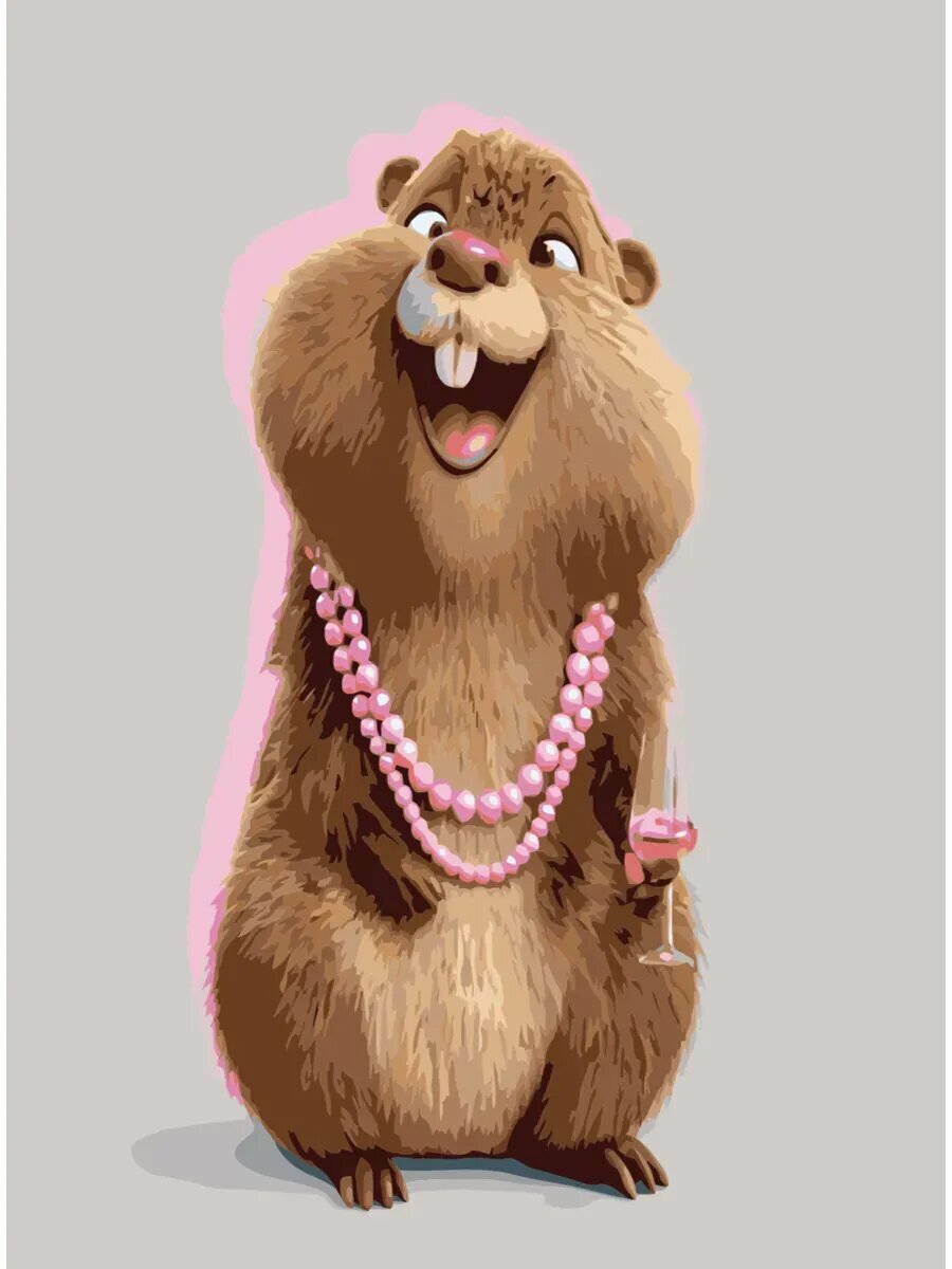 Картина по номерам 30x40 см хомяк