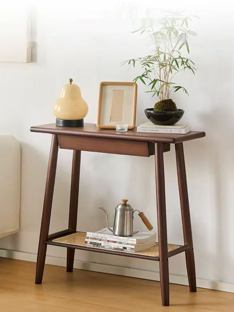 Консоль, консольный столик из массива дерева, для балкона и сада, 30X75X75 см