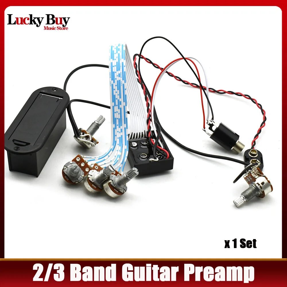 SoulDiM Активный бас-гитарный предусилитель 0763 черный