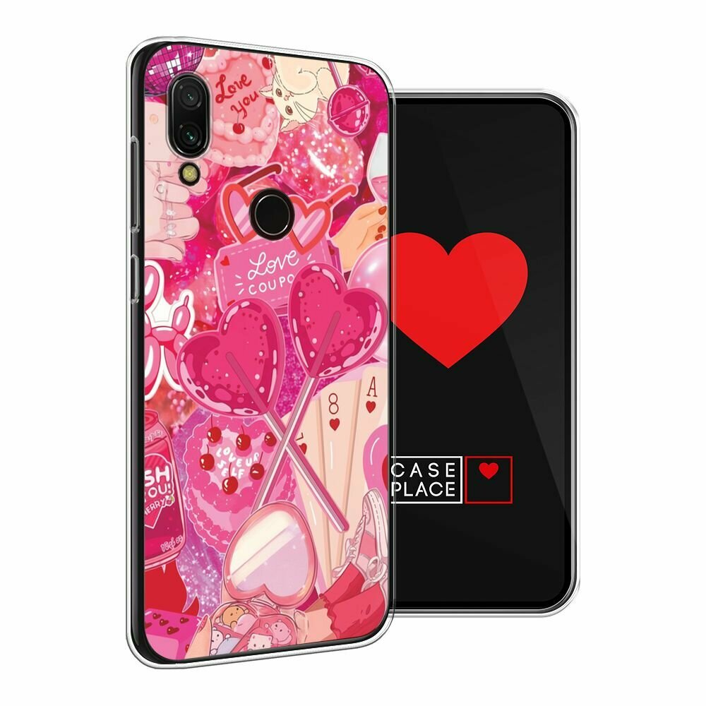 Чехол на Xiaomi Redmi 7 / Сяоми Редми 7 с принтом "Love coupon - 14 февраля" — фото 1