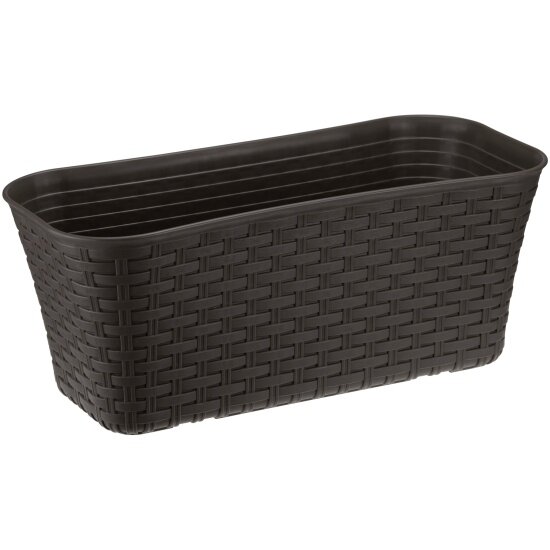 Балконный ящик Idea ротанг 400 М 3225 коричневый ротанг