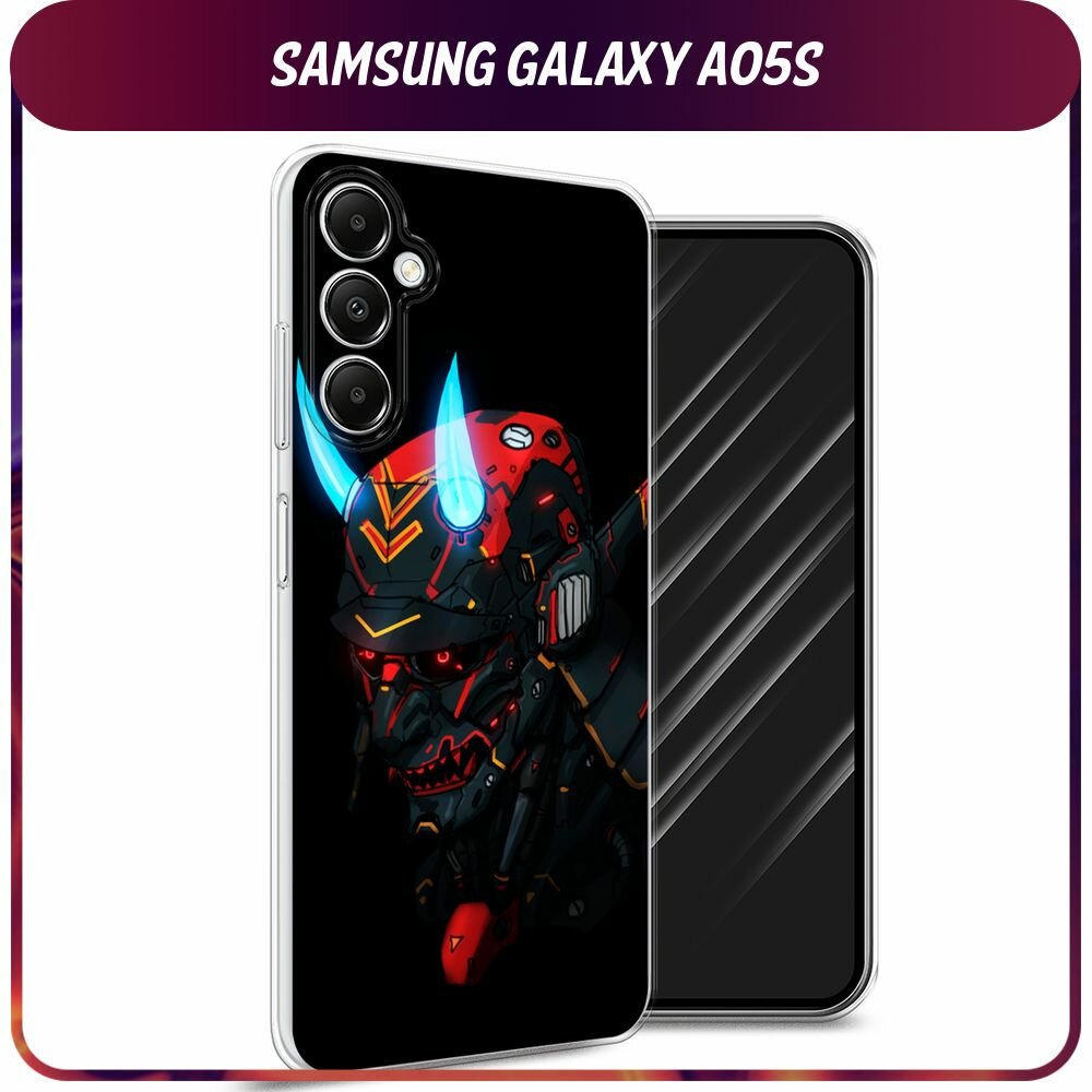 Чехол на Samsung Galaxy A05s / Самсунг Галакси A05s с принтом "Неоновый самурай"