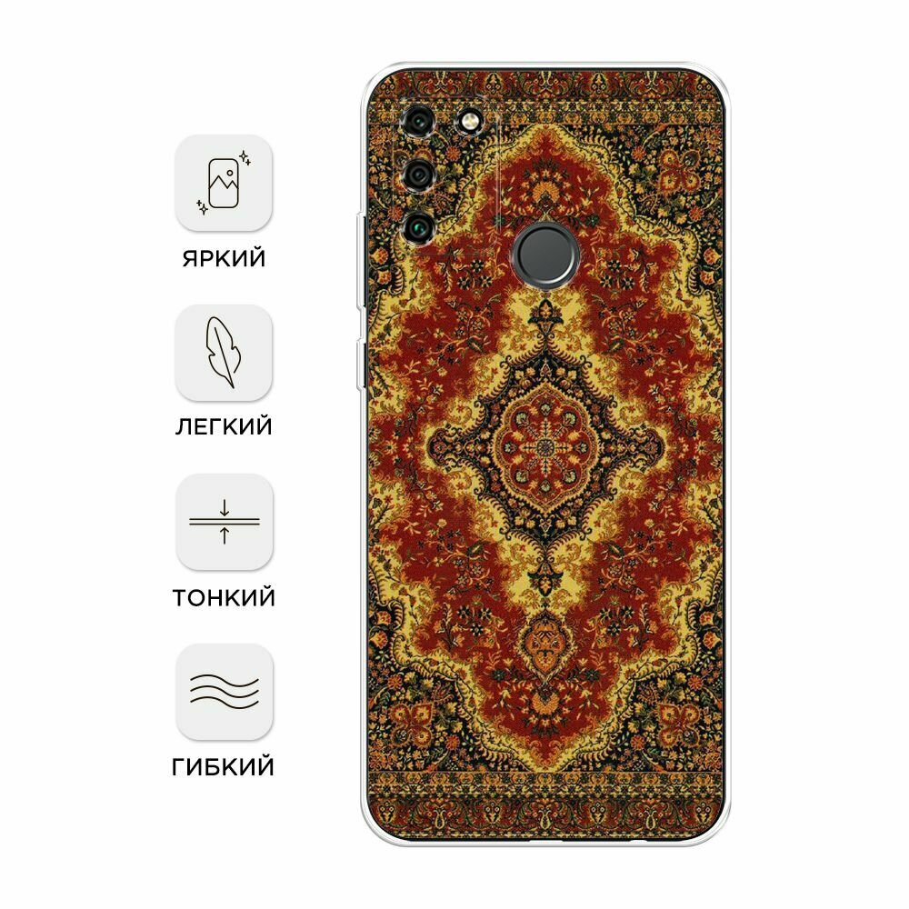 Силиконовый чехол на Honor 9A / Хонор 9А с принтом Ковер — фото 1