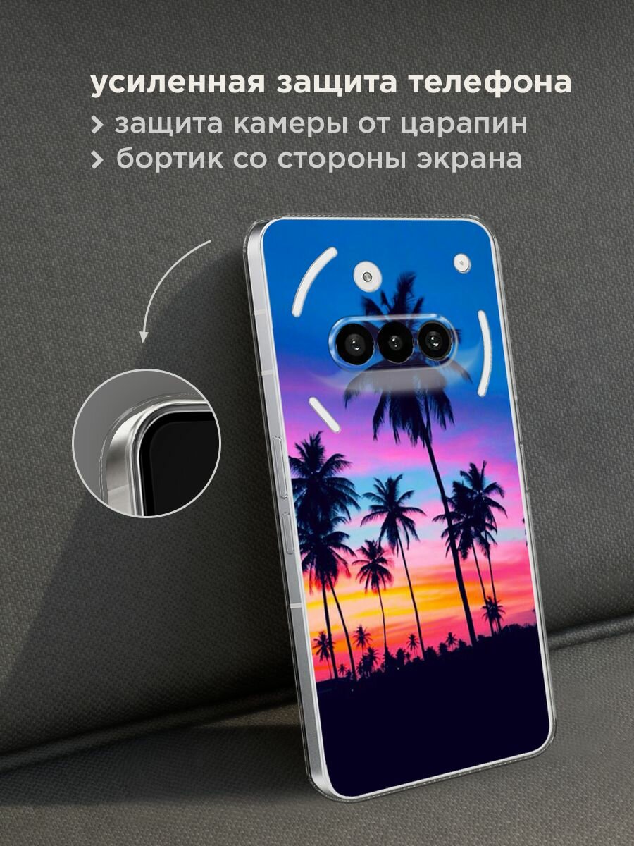 Чехол на Nothing Phone 3a / Нотинг Фон 3а с принтом "Закат 5" — фото 1