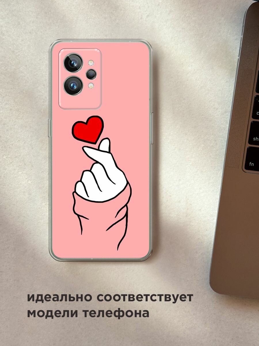 Чехол на Realme GT 2 Pro / Реалми GT 2 Про с принтом "Милое сердечко" — фото 1