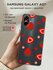 Чехол на Samsung Galaxy A07 / Самсунг А07 с принтом "Heart strawberries 2 - 14 ф...