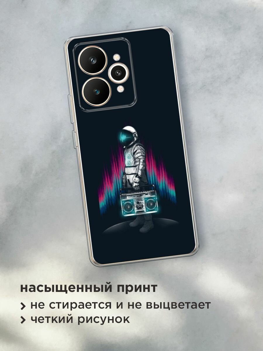 Чехол на Realme 15 / Реалми 15 с принтом "Космическая вечеринка" — фото 1