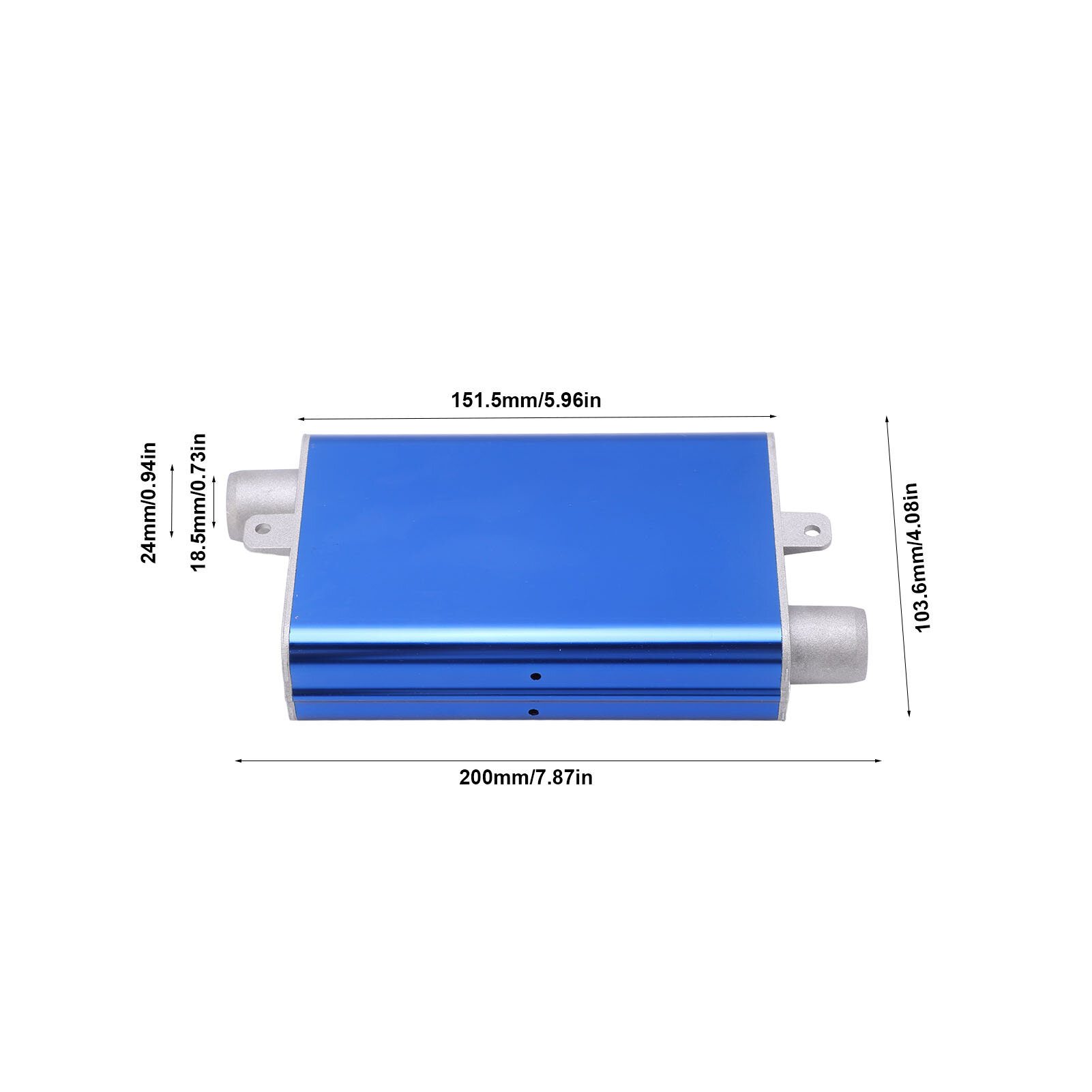 24 мм стояночный обогреватель, глушитель выхлопной трубы, алюминиевый сплав, прямой нагреватель, глушитель для Eberspacher Airtronic D2 D4 D4S, синий