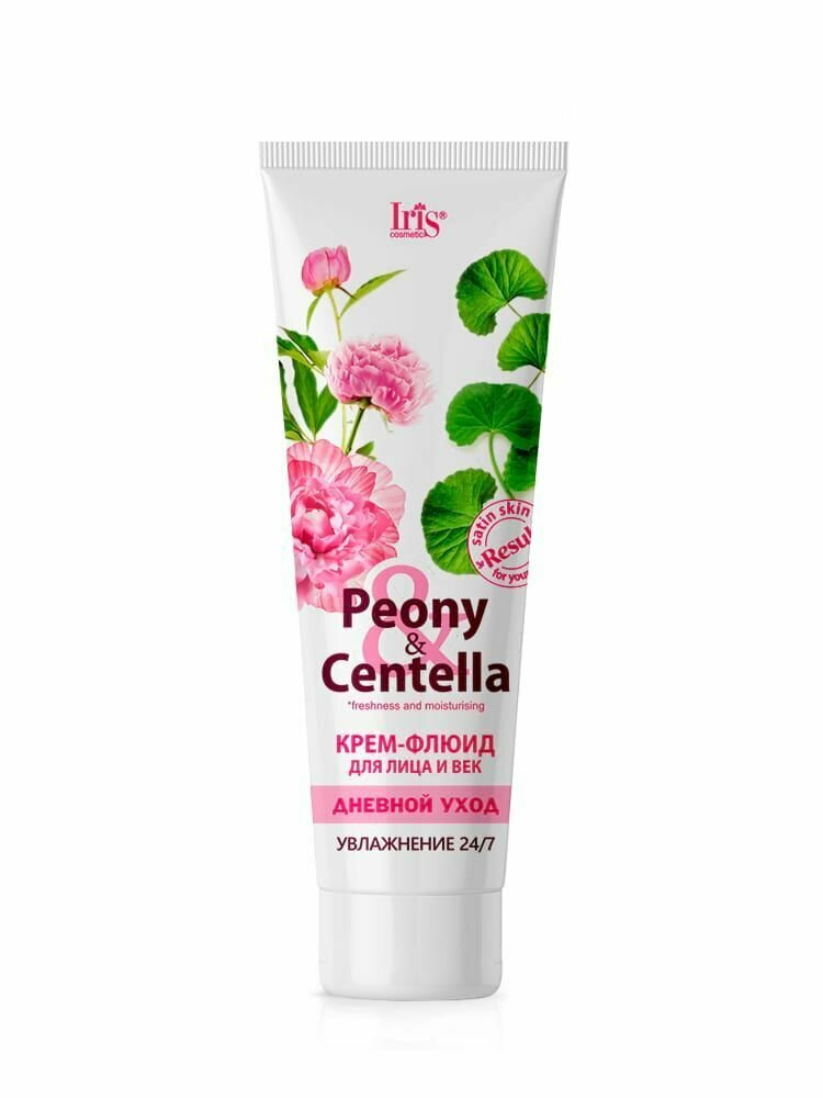 Iris Cosmetic Крем-флюид Peony&Centella для лица и век Дневной уход, 100 мл