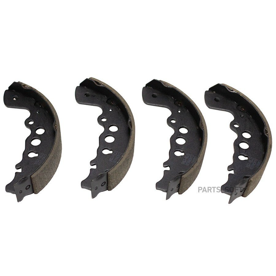 CWORKS Тормозные колодки задние барабанные, Low Metallic