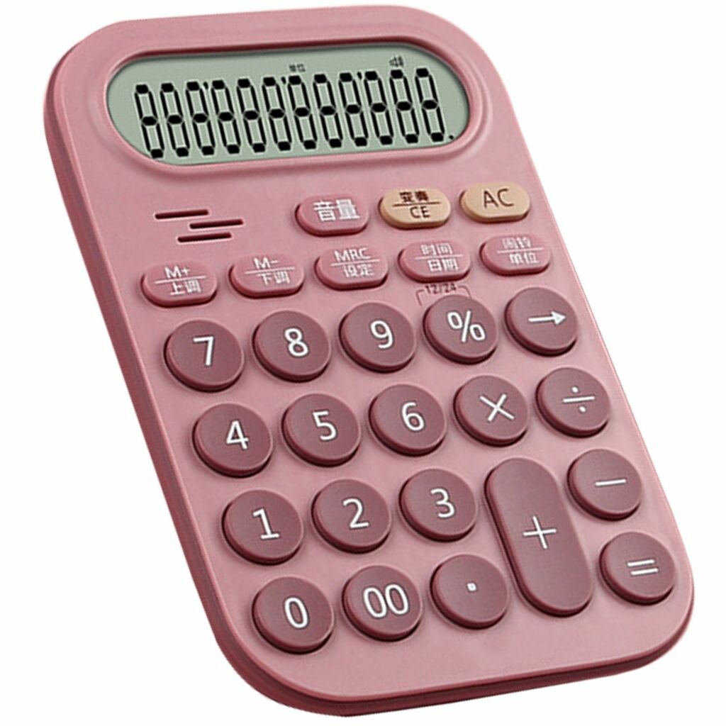 Калькулятор живой речи в национальном стиле Ретро-цвета-розовый